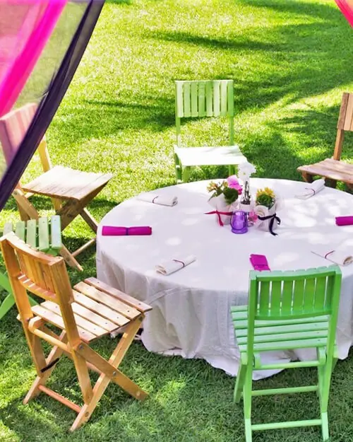 Round Coffee Table for Weddings & Events in Cozumel